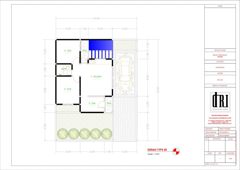DENAH-TYPE-50 - Desain Rumah Idaman